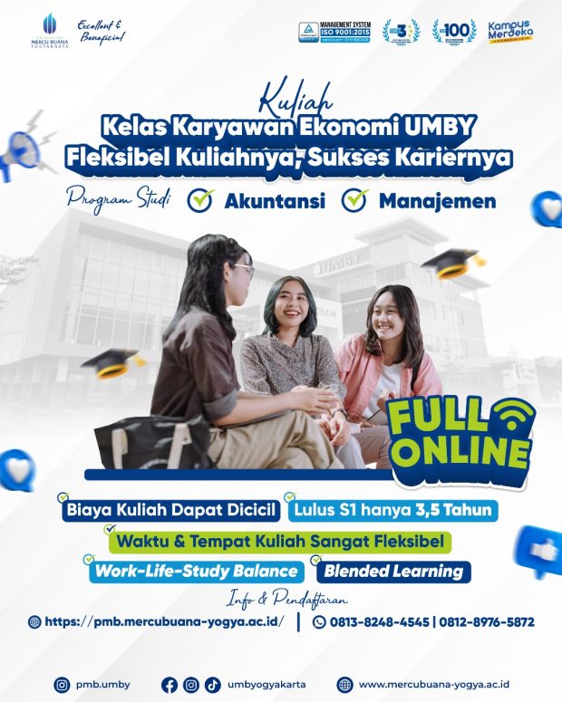 PROGRAM STUDI AKUNTANSI & MANAJEMEN UMBY MEMBUKA PMB KELAS KARYAWAN BLENDED LEARNING/ FULL ...
